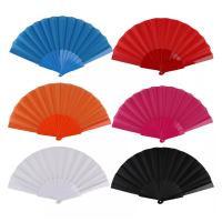 China 2024 Factory Price Hand Fan New Promotional  Satin and Paper Hand Fan Plastic Fan for sale