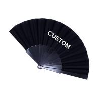 China High Quality Advertising Portable Paper Custom Logo Printed Plastic Eco-friendly Custom Printed Plastic Polding Hand Fan for sale