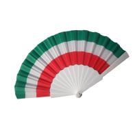 China Personalised Plastic Foldable Fans National Flag Manual Craft Folded Hand Fan Custom for sale