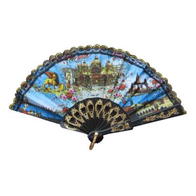 China High Quality Advertising Plastic Hand Fan Personalized Custom Printing Portable Folding Recycled Plastic Hand Fans for sale
