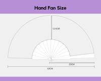 China High Quality Advertising Plastic Hand Fan Personalized Custom Printing Portable Folding Recycled Plastic Hand Fans for sale