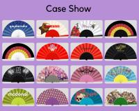 China High Quality Advertising Plastic Hand Fan Personalized Custom Printing Portable Folding Recycled Plastic Hand Fans for sale