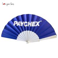 China Customized Promotion Advertising Display Fan Plastic Plain Paper Hand Fan for Business Gift for sale