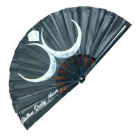 China Customizable Large Rave Hand Fans Plastic Kung Fu Fan for Advertisement Promotional Gift for sale