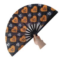 China [I AM YOUR FANS]sufficient Stock!  Large Folding Hand Rave Kungfu Fan Colorful Holding Hand Fan for sale
