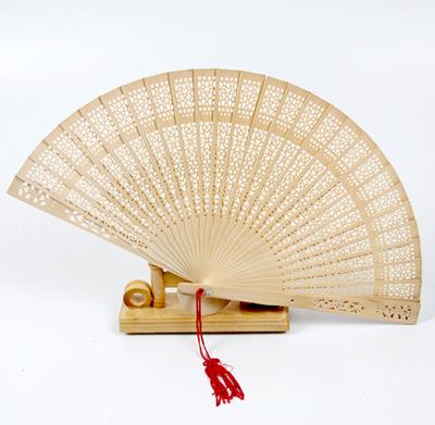 China [I AM YOUR FANS] Customized Logo Engraved Printing Name Hot Selling No Fragrance Folding Spanish Wood Fan for Wedding Gifts for sale