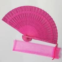 China [I AM YOUR FANS] Hot Selling Sandalwood Fans No Fragrance Wood Fan With Box/Bag for sale