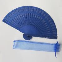 China [I AM YOUR FANS] Hot Selling Sandalwood Fans No Fragrance Wood Fan With Box/Bag for sale