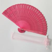 China [I AM YOUR FANS] Hot Selling Sandalwood Fans No Fragrance Wood Fan With Box/Bag for sale