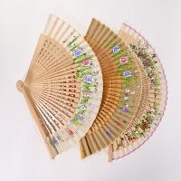 China Wholesale Hotel Wedding Souvenir Bamboo Handheld Fan Custom Wooden Hand Fan for sale