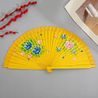 China Wholesale Hotel Wedding Souvenir Bamboo Handheld Fan Custom Wooden Hand Fan for sale