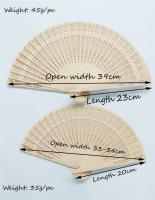 China [i Am Your Fans] in Stock for Promotion and Wedding Fan Gift Favor Sunflower Hollow Out Through-Carved Wooden Hand Fan for sale