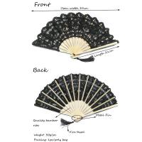 China [i Am Your Fans] Fashionable and Personalized Spanish Wedding Hand Fan Cotton Handmade Women's Lace Fan for sale