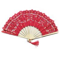 China [i Am Your Fans] Fashionable and Personalized Spanish Wedding Hand Fan Cotton Handmade Women's Lace Fan for sale