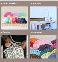 China [i Am Your Fans] Fashionable and Personalized Spanish Wedding Hand Fan Cotton Handmade Women's Lace Fan for sale