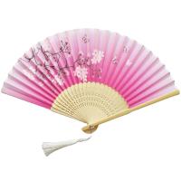 China [I AM YOUR FANS] Sufficient Stock! Japanese Fabric Folding Wedding Hand Fan With Sakura for sale