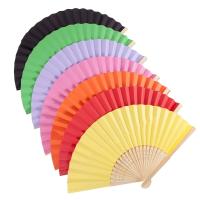 China Wholesale Portable Bamboo Fan 23Cm Home & Wedding Decoration Bamboo Fan Craft Folding Fan for sale