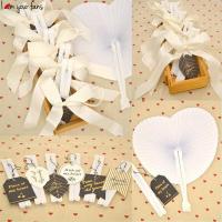 China Heart/Round Hand Fan Clappers Solid Color - Wedding Party Use Factory Price for sale