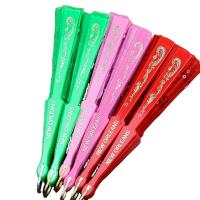 China [i Am Your Fans] Sufficient Stock! Wholesale Personalized Printing Text on Handle  Plastic Palliet Hand Fan for sale
