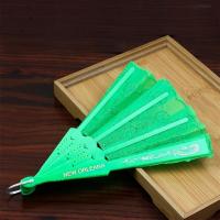 China [i Am Your Fans] Sufficient Stock! Wholesale Personalized Printing Text on Handle  Plastic Palliet Hand Fan for sale
