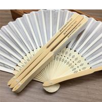 China [I AM YOUR FANS] Order Directly White Wedding Gifts Favor 15 Colors Silk Hand Fan Wedding Fan for sale