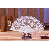 China Spanish Translucent Lace Rose Fan Gilded Wing Chun Dance Fan European Style Fabric Silk Folding Hand Fan for sale