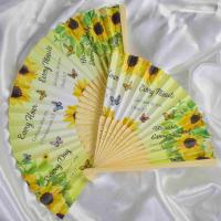 China [I AM YOUR FANS] Spot Sale MOQ 10PCS Portable Hand Fan Folding Bamboo Fans for Wedding for sale