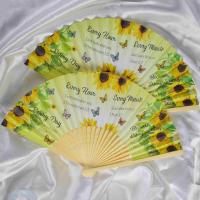 China [I AM YOUR FANS] Spot Sale MOQ 10PCS Portable Hand Fan Folding Bamboo Fans for Wedding for sale