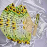 China [I AM YOUR FANS] Spot Sale MOQ 10PCS Portable Hand Fan Folding Bamboo Fans for Wedding for sale