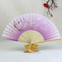 China I AM YOUR FANS Best Selling Factory Price Folding Wedding Silk Hand Fan for Chinese Silk Fan for sale