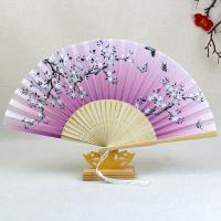 China I AM YOUR FANS Best Selling Factory Price Folding Wedding Silk Hand Fan for Chinese Silk Fan for sale