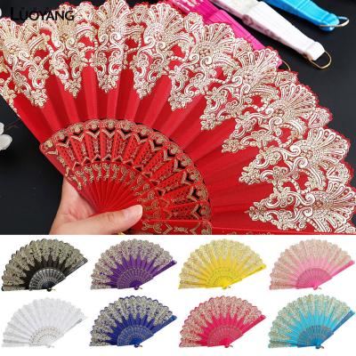 China [I AM YOUR FANS]Personalize Wedding Hand Fans Folding Plastic/Wooden/Bamboo Hand Fan With Lace for sale