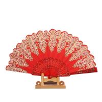 China [I AM YOUR FANS]Personalize Wedding Hand Fans Folding Plastic/Wooden/Bamboo Hand Fan With Lace for sale
