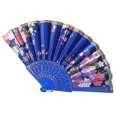 China [I AM YOUR FANS]Hot Selling 9inch/23CM L Flower Sakura Plastic  Folding Hand Fans Party Favor Dance Hand Fan for sale