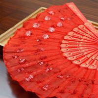 China [I AM YOUR FANS]Hot Selling 9inch/23CM L Classic Gitana Hechicera Dance Hand Fan White Wedding Hand Fan  27colors for Choice for sale