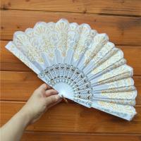 China [I AM YOUR FANS]Good Quality Classic Giveway Gifts Plastic Frame Hand Fan Plastic White Wedding Fans for sale