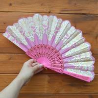 China [I AM YOUR FANS]Good Quality Classic Giveway Gifts Plastic Frame Hand Fan Plastic White Wedding Fans for sale