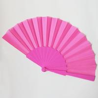 China New Arrival Factory Price Printed Plastic Fabric Hand Fan Folding Handheld Fans for sale