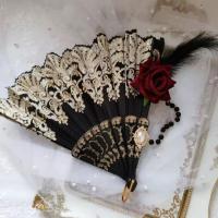 China [I AM YOUR FANS] Wholesale Folding Fan Hand Held Dance Fans Plastic Hand Fan for Dancing for sale
