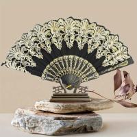 China [I AM YOUR FANS] Wholesale Folding Fan Hand Held Dance Fans Plastic Hand Fan for Dancing for sale