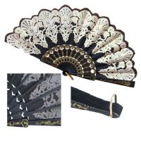 China [I AM YOUR FANS]Personalized Pp Plastic Ribs Lace Fan Hand Held Fans for Wedding for sale