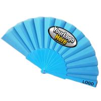 China Personalized Plastic Fan 23 Cm Sublimation Hand Fans Plastic in Stock for sale