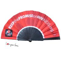 China Shinning Handmade Fan Plastic Skeleton Folding Fabric Hand Fan With Gift Box Silk Folding Fans for sale