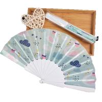 China Small Handheld Fan Cartoon Shaped Plastic Mini Kids Custom Folding Plastic Ribs Hand Fan for sale