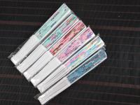 China Small Handheld Fan Cartoon Shaped Plastic Mini Kids Custom Folding Plastic Ribs Hand Fan for sale