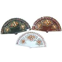 China Hot Selling Customized Logo Printed Plastic Foldling Chinese Fan Abanicos De Mano Personalizados for sale