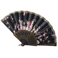 China Hot Selling Customized Logo Printed Plastic Foldling Chinese Fan Abanicos De Mano Personalizados for sale
