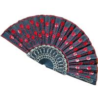 China Hot Selling Customized Logo Printed Plastic Foldling Chinese Fan Abanicos De Mano Personalizados for sale