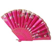 China Hot Selling Customized Logo Printed Plastic Foldling Chinese Fan Abanicos De Mano Personalizados for sale