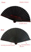China Factory Price Personalised Silk Dance Fans Wedding Bamboo and Silk Wedding Fan for sale